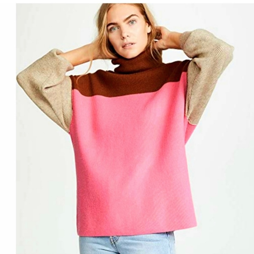 Free People Neapolitan Turtle Neck Sweater - Gem